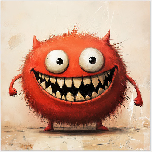Frenzyromp - The Red Rascal | Wall Artistry