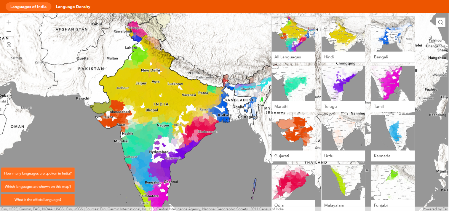 Mapping the Languages of India