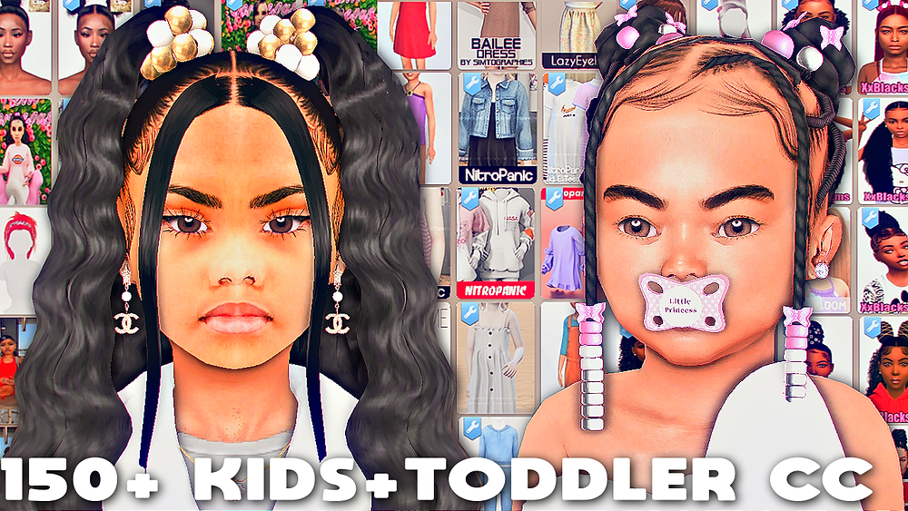 Toddler & kids cc sims