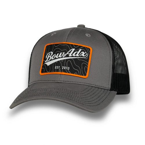 The Grey-Black Orange Topo Cap | BOWADX