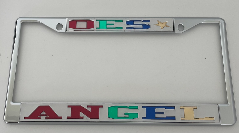 OES w/ star Angel Frame- Mirror Background Red Green Blue Gold Letters ...