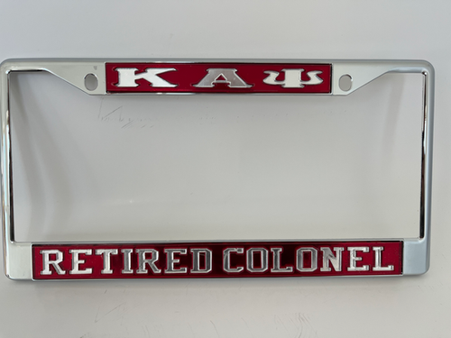 KAP Retired Colonel Frame- Red Background Mirror Letters | Quality ...