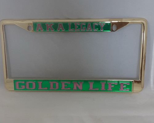 ALPHA KAPPA ALPHA-Legacy Golden Life License Frame w/ Gold Trim ...