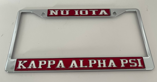 Nu Iota Kappa Alpha Psi Frame- Red Background Mirror Letters | Quality ...
