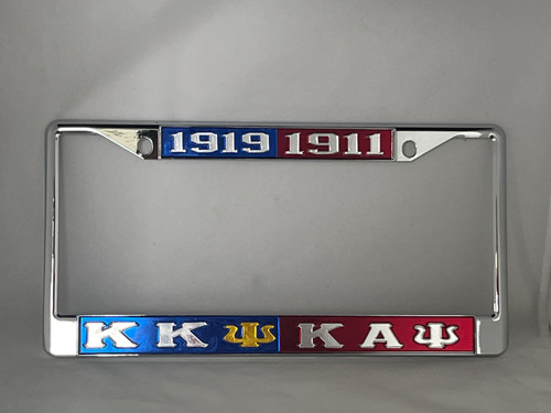 KKPSI KAP SPLIT FRAME BLUE MIRROR YELLOW RED MIRROR | Quality Laser Design
