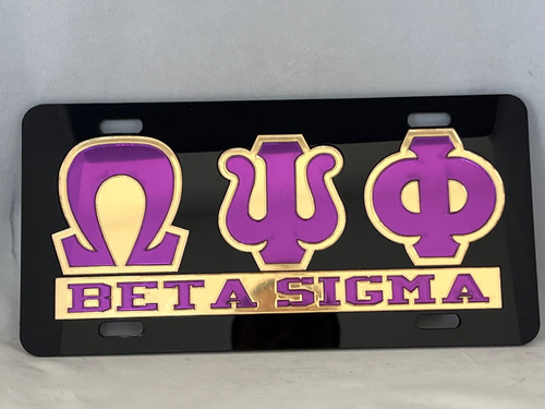 OMEGA PSI PHI - BETA SIGMA BLACK | Quality Laser Design