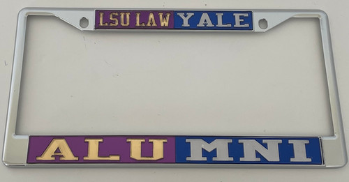 LSU Law Yale Alumni Split Frame | Quality Laser Design