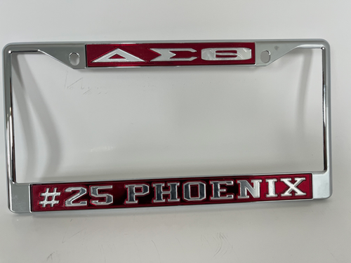 DST #25 Phoenix Frame- Red Background Mirror Letters | Quality Laser Design
