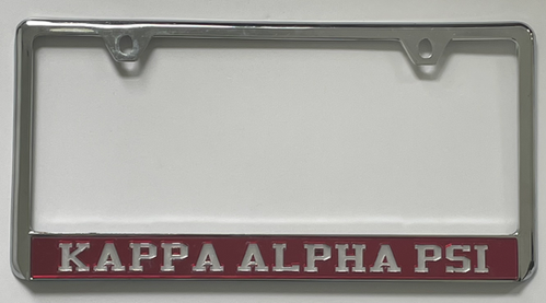 KAP -(No Top) Kappa Alpha Psi Frame- Red Background Mirror Letters ...