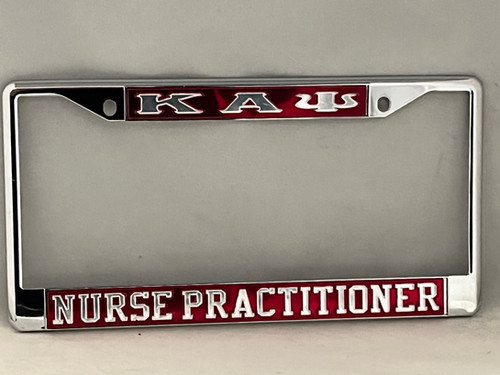 KAP NURSE PRACTITIONER RED BACKGROUND MIRROR LETTERS | Quality Laser Design