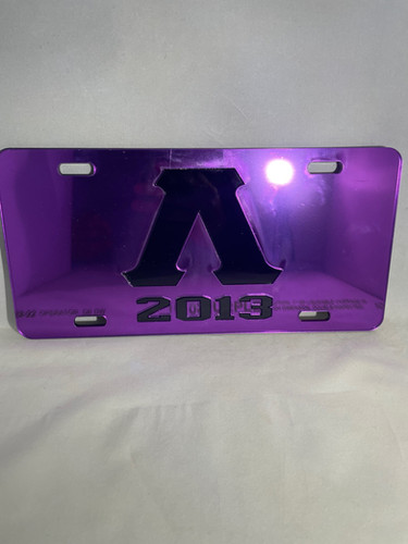 Lambda 2013 License Plate- Purple Background Black Letters | Quality ...