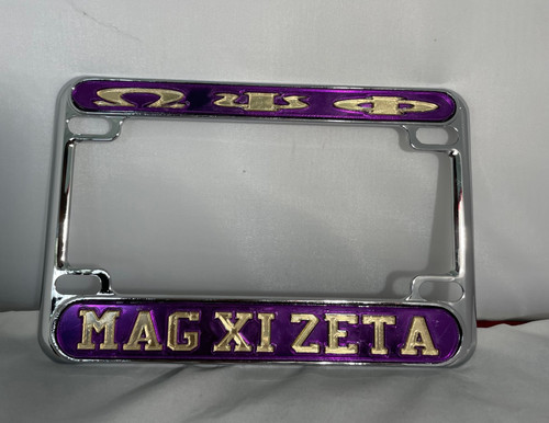 OPP Mag XI Zeta Motorcycle Frame- Purple Background | Quality Laser Design