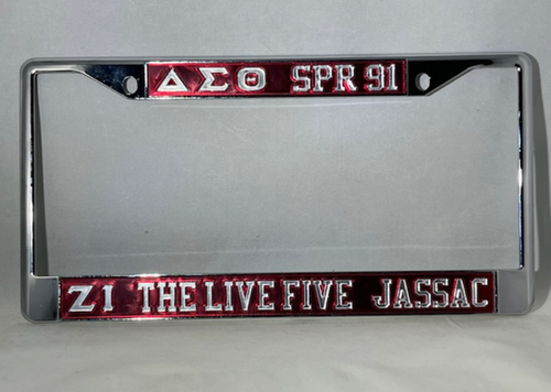 DST Spr 91 ZI The Live Five Jassac License Frame | Quality Laser Design