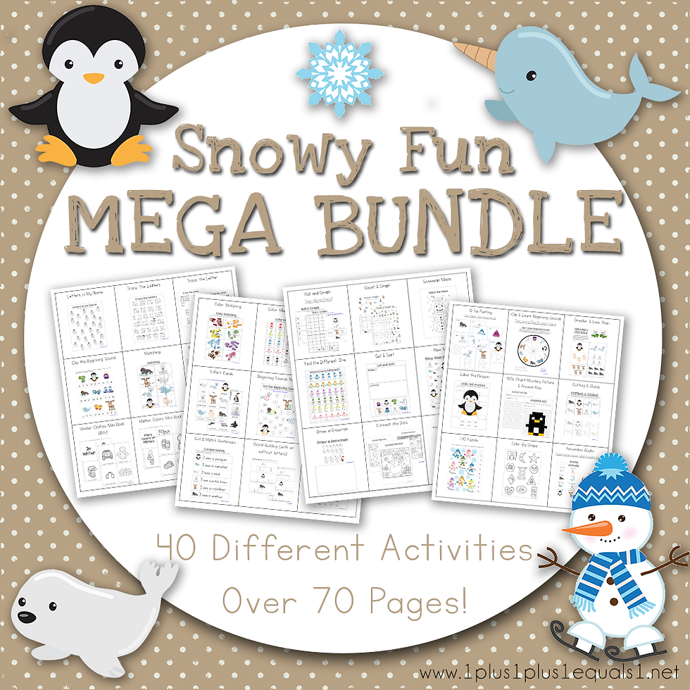 Theme Based Printables | 1+1+1=1 SHOP