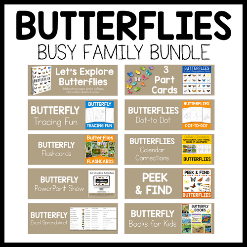Busy Family Bundle -Butterflies | 1+1+1=1 SHOP