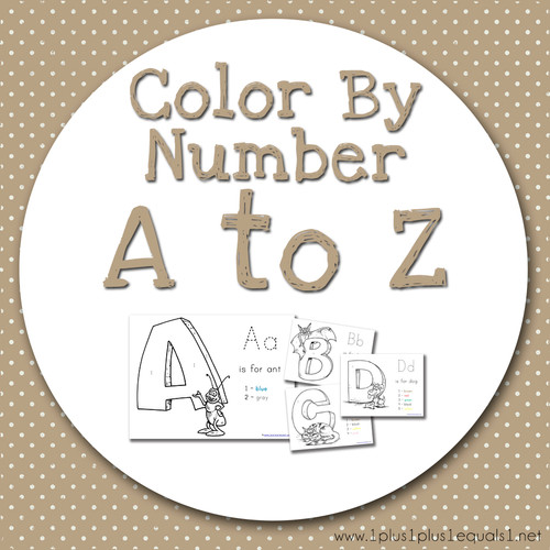 Color by Number A to Z | 1+1+1=1 SHOP
