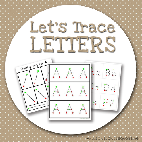 Let's Trace Letters | 1+1+1=1 SHOP