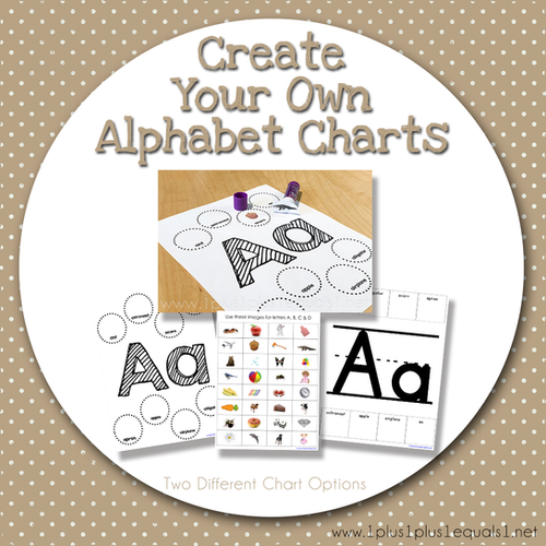 Create Your Own Alphabet Charts | 1+1+1=1 SHOP