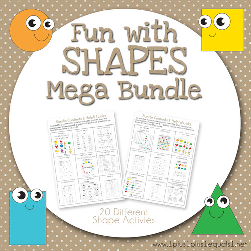 Fun with Shapes Mega Bundle | 1+1+1=1 SHOP