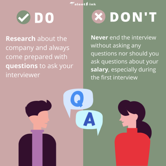 THE DOs & DON’Ts OF JOB INTERVIEWS