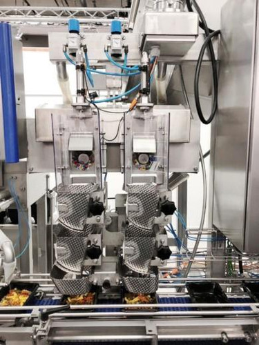 Weight-Based Solid Component Dispenser, 2-Headed | GlobalFoodTechnology