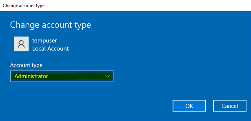 Do Not Use An Administrator Account