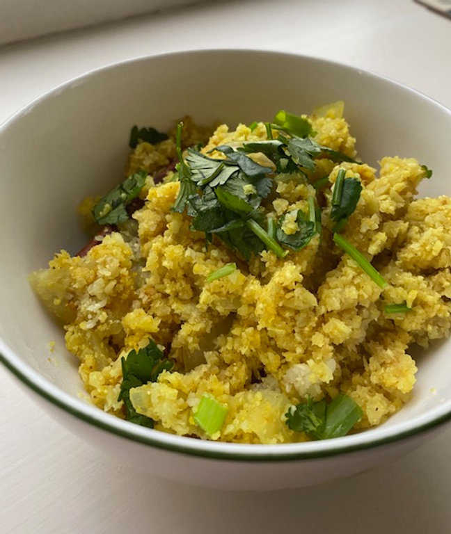 Indian-Spiced Cauliflower Rice!