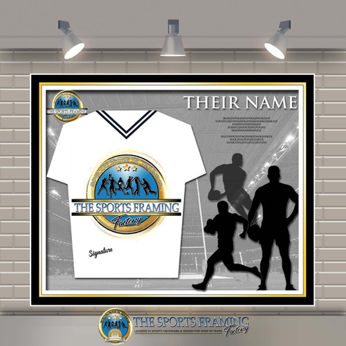 Custom Designed - Elite Jersey / Shirt Landscape Frame | Sports Framing