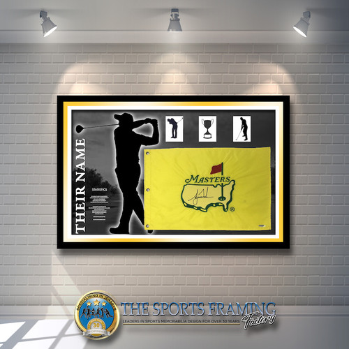 Custom Designed - Elite Golf Pin Flag Framing | Sports Framing