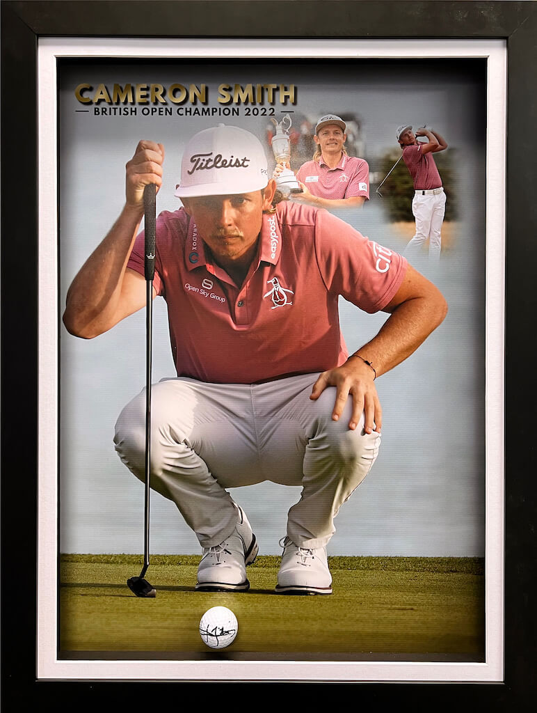 Cameron Smith 2022 British Open Champion Signed Golf Ball - Framed ...