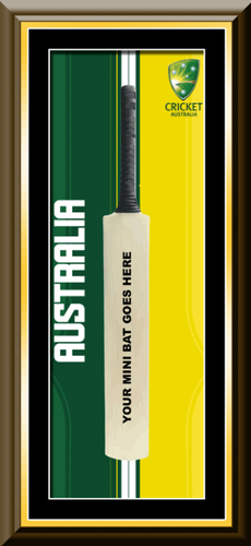 Australia Cricket Team MINI size Cricket Bat Display Case | Sports Framing