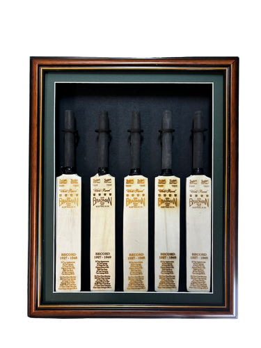 Universal Five Mini Cricket Bats Cabinet | Sports Framing