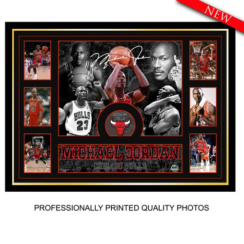 Michael Jordan - CHICAGO BULLS LITHOGRAPH FRAMED | Sports Framing