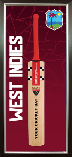 West Indies Cricket Team Full size Cricket Bat Display Case | Sports ...