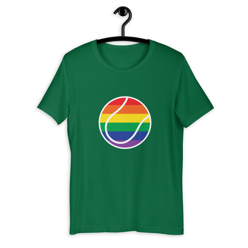 LGBTQ+ Rainbow Tennis Ball Logo T-Shirt | The Age Gap Guys