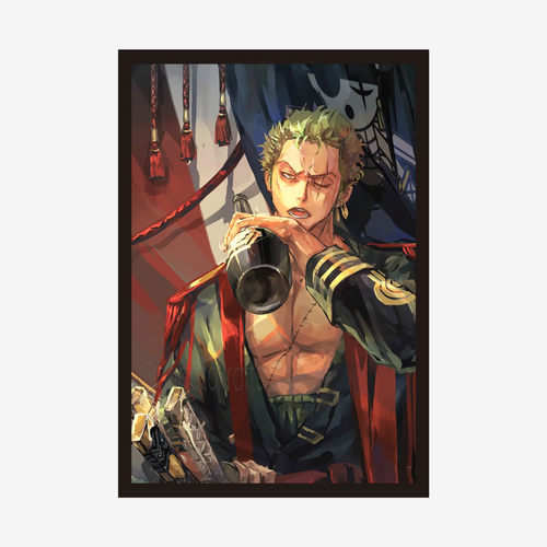 Zoro Custom Potrait Framed - One Piece | Arigato Krafts