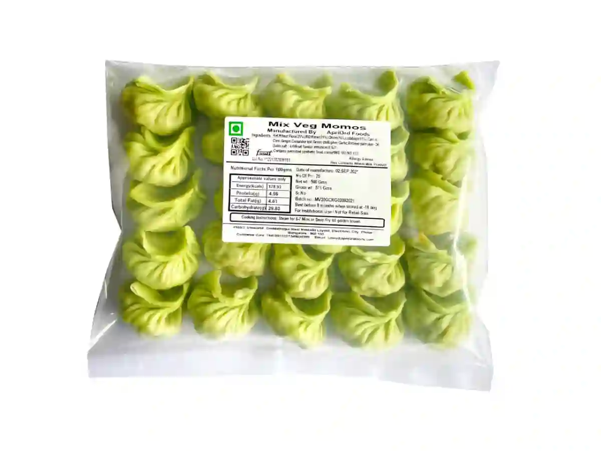 Frozen Mix Veg Momos | April3rdfoods