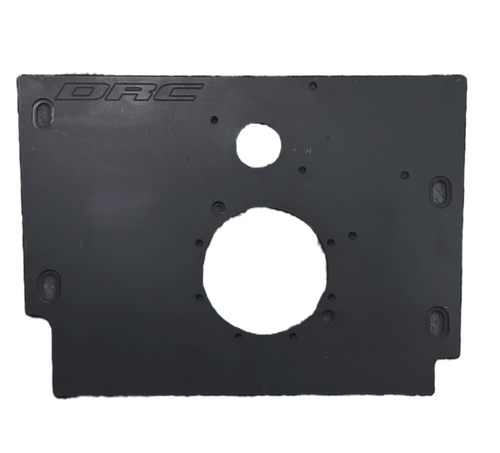 Midget Rear Motor Plate Black | DRC Chassis