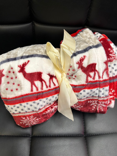 Reindeer Throw Blanket | Sugarbabes Boutique