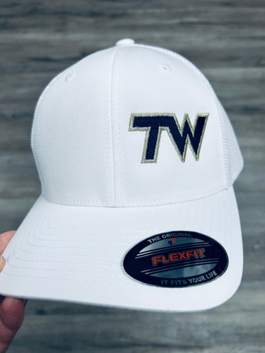 White TW Flexfit Hat | Sugarbabes Boutique