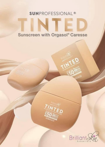 Brilliant Skin Tinted Suncreen With Orgasol Caresse SPF 50 | Icee's Beauty