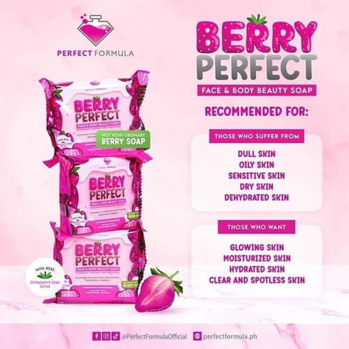 Berry Perfect face and body beauty soap By: Perfect Formula | Icee's Beauty