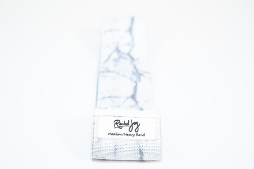 Small Medium/Heavy White Marble Band | Rachel Joy