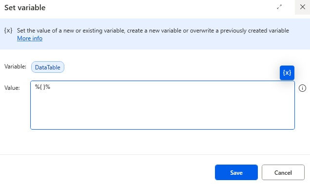 Microsoft Power Automate - How to Initialize a Data Table in Microsoft ...