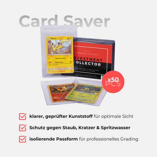 Premium Card Saver für Tradingcards ☑️ | InvestmentCollector