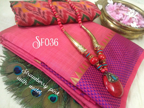 Tusser Silk Multi Color women Saree | dreshare