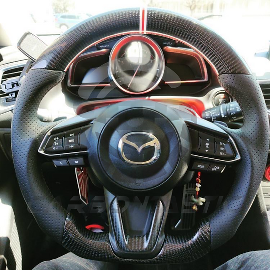2017+ Mazda 3/6 Custom Carbon Fiber Steering Wheel (Paddle not included ...