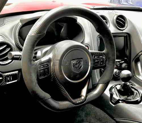 2014+ Dodge Viper Custom Carbon Fiber Steering Wheel | carbontastic