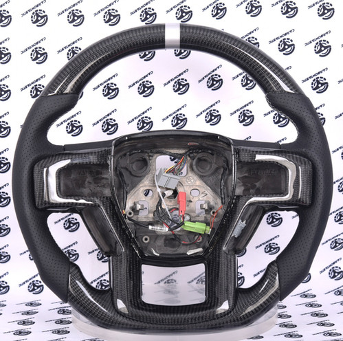 2015+ Ford F-150 Custom Carbon Fiber Steering Wheel | carbontastic