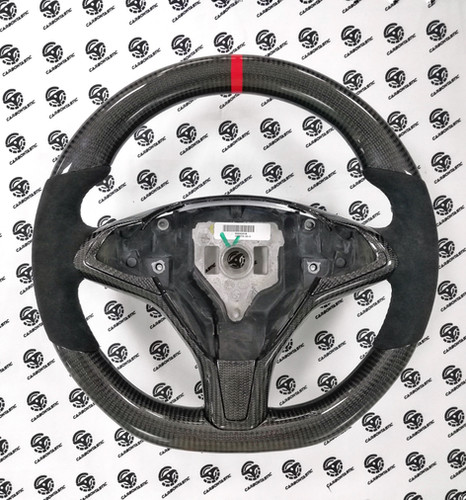Tesla Model S/X Custom Carbon Fiber Steering Wheel | carbontastic